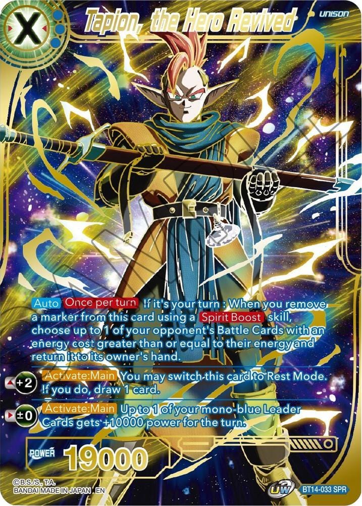 Tapion, the Hero Revived (SPR) BT14-033 – Afkstore.cl