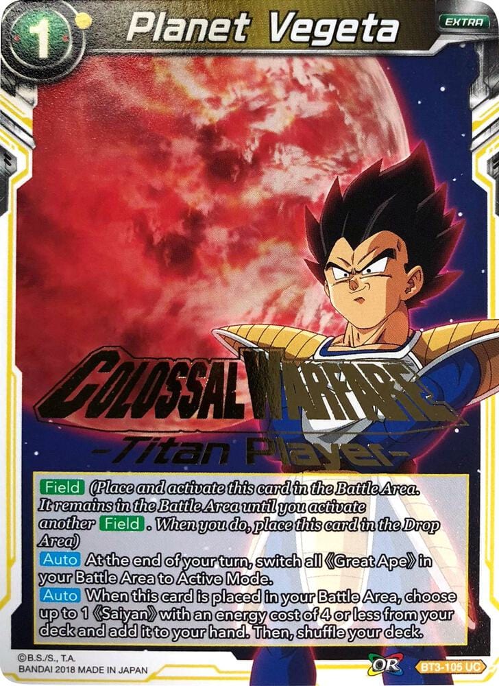 Planet Vegeta BT3-105 – Afkstore.cl