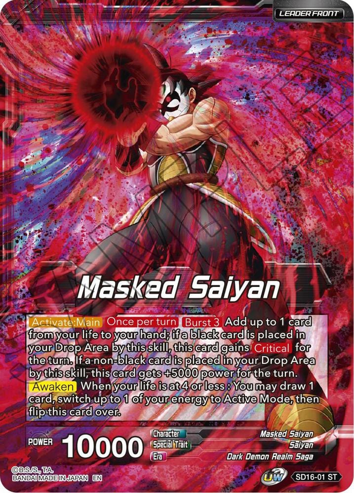 Masked Saiyan // SS3 Bardock, Reborn from Darkness – Afkstore.cl