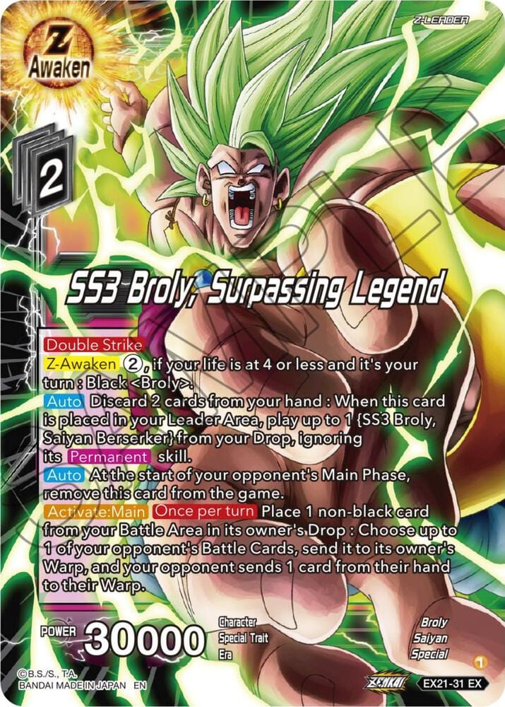 SS3 Broly, Surpassing Legend – Afkstore.cl