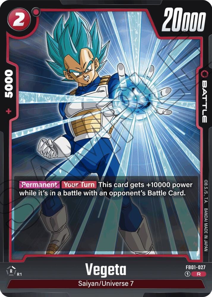 Vegeta - FB01-027 | Cartas de Dragon Ball Z Fusion – Afkstore.cl