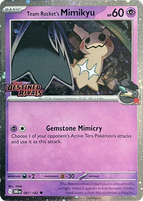 Mazo/Deck Team Rocket's Mimikyu (Prerelease) – Afkstore.cl
