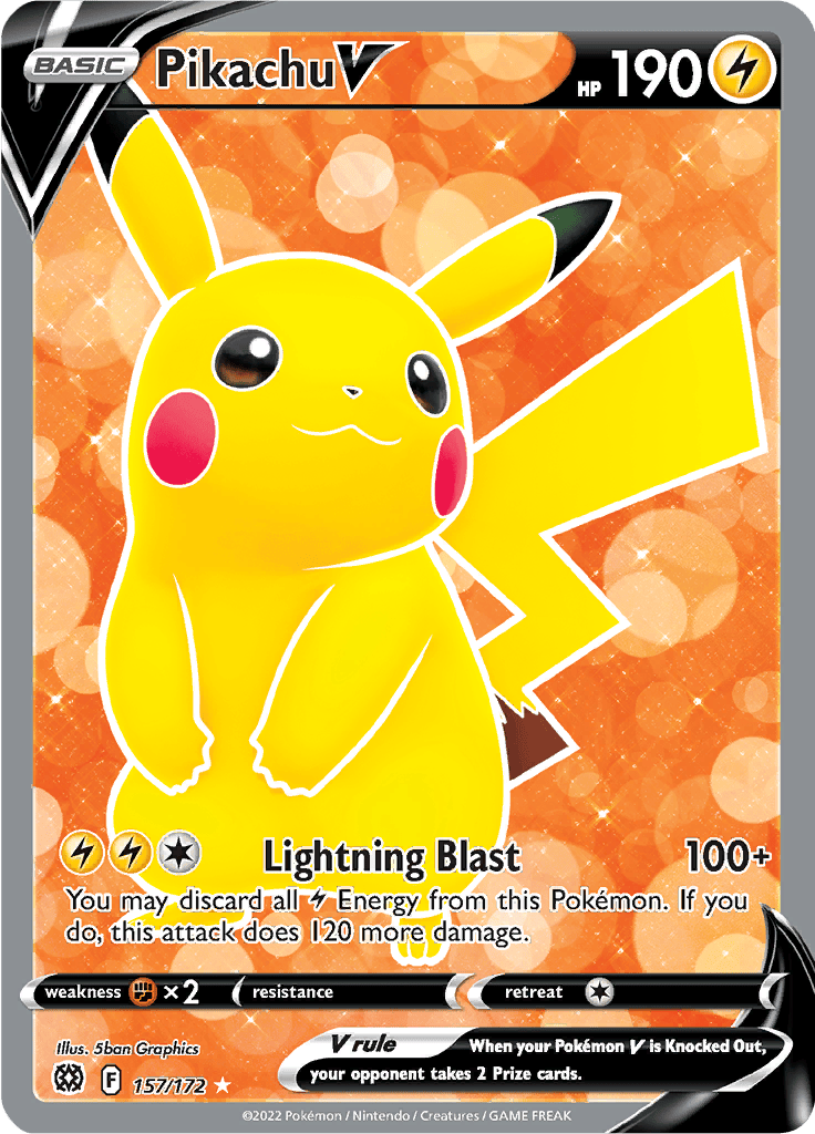 Pikachu V (Full Art) - SWSH09 – Afkstore.cl
