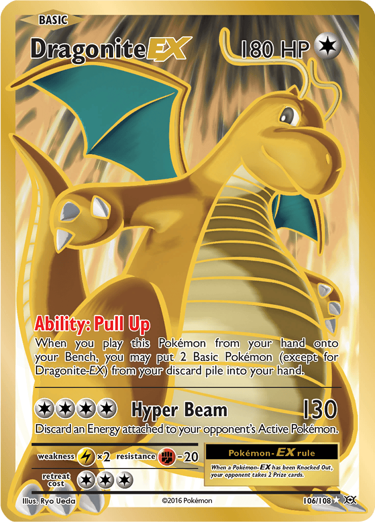 Dragonite EX (Full Art) 106/108 – Afkstore.cl