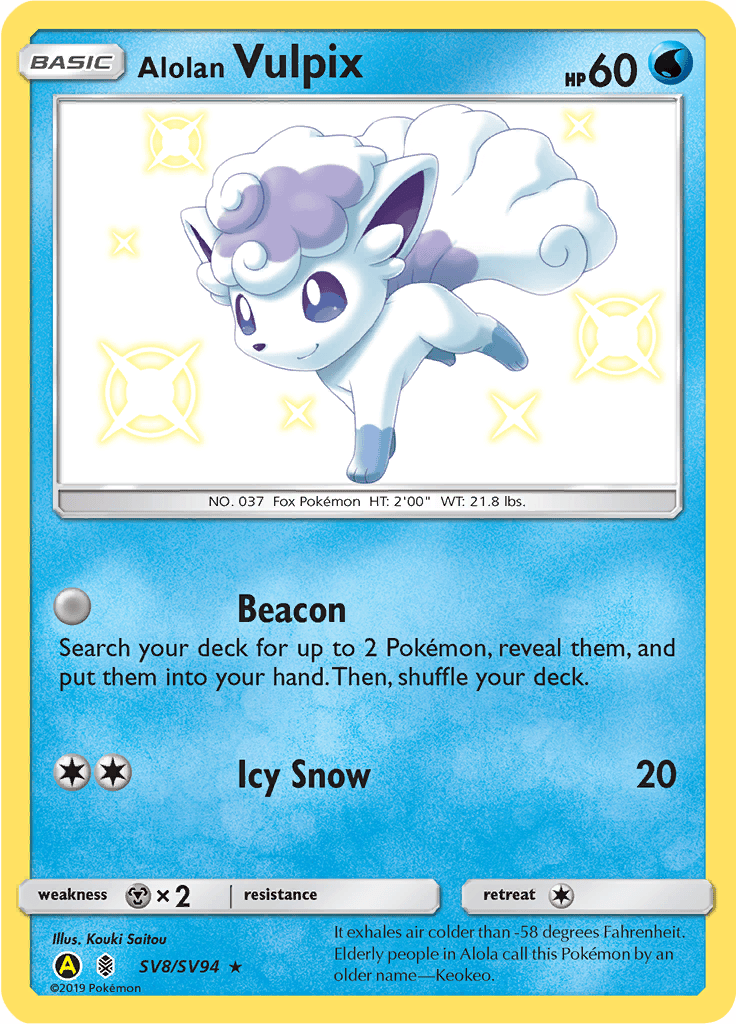 Alolan Vulpix SV8/SV94 – Afkstore.cl