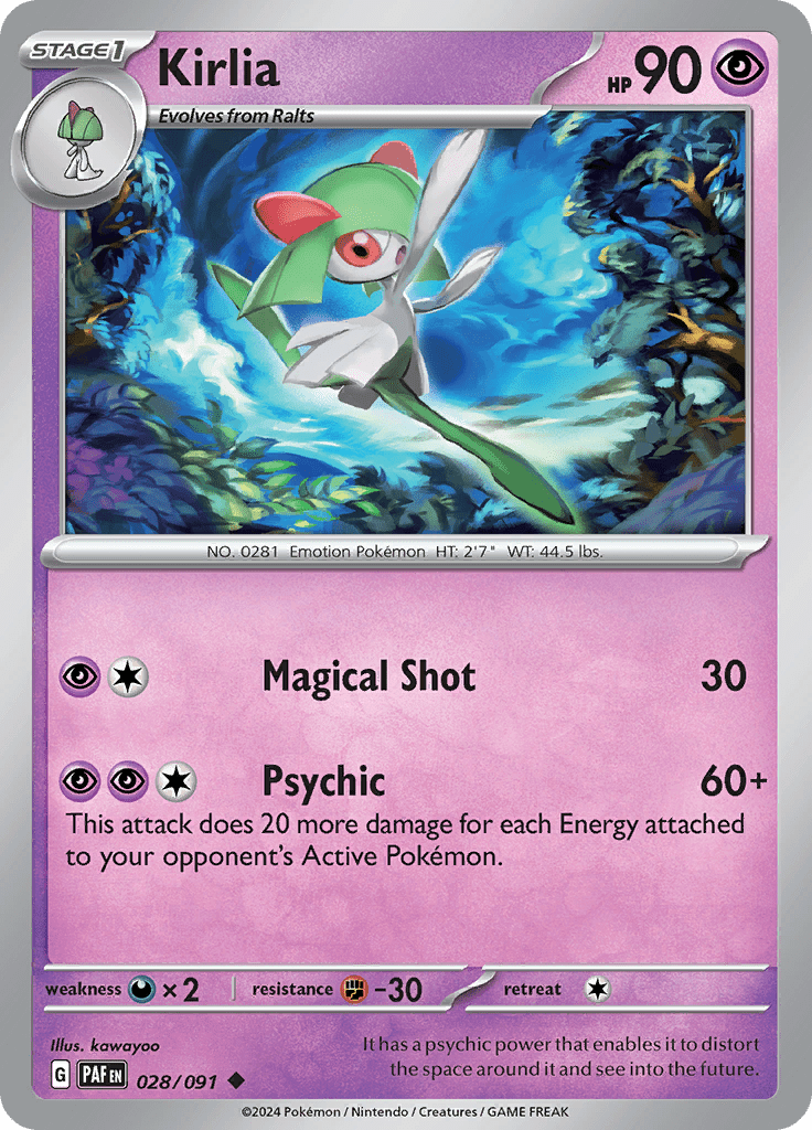 Kirlia - 028/091 (Ediciones Variadas) – Afkstore.cl