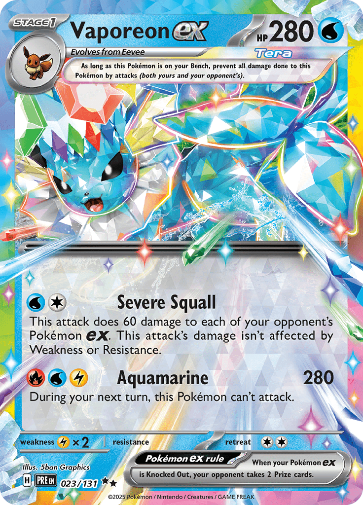 Vaporeon Ex - 023/131 – Afkstore.cl