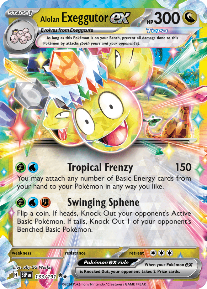Alolan Exeggutor Ex - 133/191 | Surging Sparks – Afkstore.cl